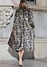 Sosandar Leopard Print Premium Faux Fur Longline Coat | Freemans