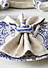 Spode Set of 4 Italian Teapot Napkin Rings - Blue | Freemans