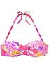 Sunseeker Butterfly Print Underwired Bandeau Bikini Top | Freemans