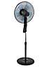 Swan SFA23010N 16 Inch Pedestal Fan Built-in Timer - Black | Freemans
