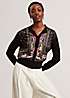 Ted Baker DEMILI Printed Woven Front Cardigan | Freemans
