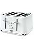 Tefal Loft 4 Slice Toaster - White | Freemans