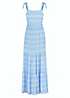 Together Blue Shell Print Tiered Maxi Dress | Freemans