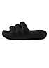 Totes Ladies Black Moulded Puffy Sliders | Freemans