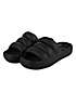 Totes Ladies Black Moulded Puffy Sliders | Freemans
