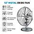 Tower 12-Inch Desk Fan - Chrome | Freemans
