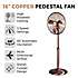 Tower 16-Inch Pedestal Fan - Copper | Freemans