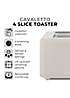 Tower Cavaletto 4-Slice Toaster T20051MSH - Latte & Chrome | Freemans