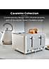 Tower Cavaletto 4-Slice Toaster T20051MSH - Latte & Chrome | Freemans
