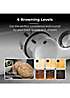 Tower Cavaletto 4-Slice Toaster T20051MSH - Latte & Chrome | Freemans