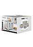 Tower Cavaletto 4-Slice Toaster T20051MSH - Latte & Chrome | Freemans