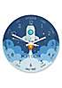Treat Republic Personalised Kids Space Shuttle Glass Clock | Freemans