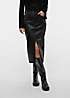 Vero Moda Veri Faux Leather Skirt | Freemans