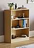 Vida Designs Cambridge 3 Tier Low Bookcase | Freemans