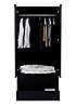 Vida Designs Denver 2 Door Wardrobe with Drawers | Freemans