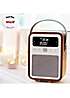 View Quest VQ Portable Monty DAB & DAB+ Digital Radio - Walnut | Freemans