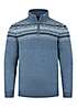 Weird Fish Larner Half Zip Fair Isle Jumper | Freemans