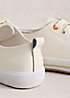 White Stuff Natural Pippa Leather Lace-Up Trainers | Freemans
