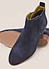 White Stuff Willow Blue Suede Ankle Boots | Freemans