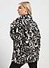 Yours Curve Animal Print Borg Fleece | Freemans