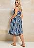 Yours Curve Aztec Print Shirred Sundress | Freemans