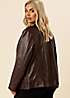 Yours Curve Biker Faux Leather Jacket | Freemans