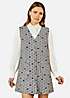 Yumi Bow Print Pinafore Dress with Button Up | Freemans