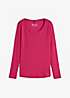 bonprix Cotton Rib Long Sleeve Top | Freemans