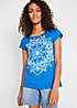 bonprix Flower Print T-Shirt | Freemans