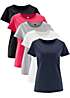 bonprix Pack of 5 Essential T-Shirts | Freemans